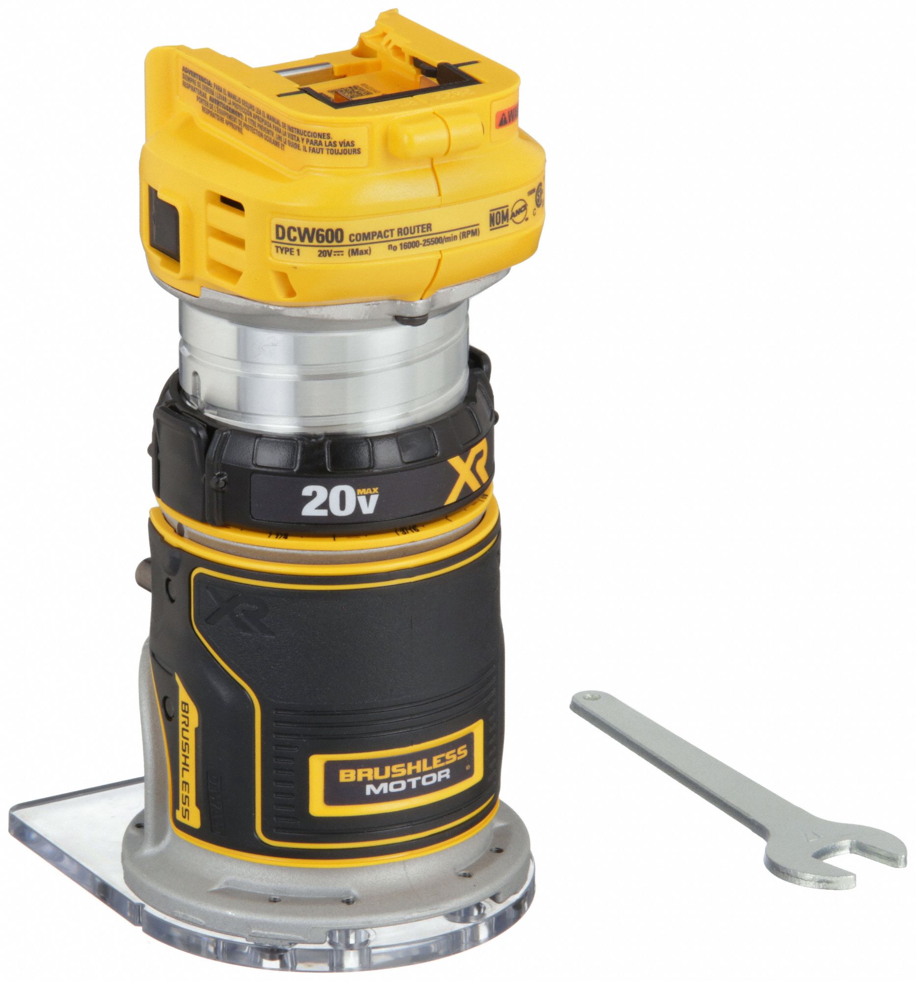 DEWALT Cordless Compact Router: 20V MAX*, Bare Tool, Fixed Base, 1.25 ...