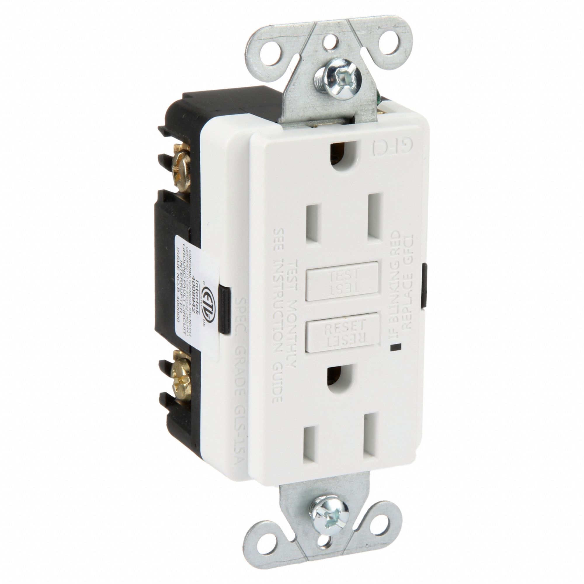 Duplex, White, GFCI Receptacle - 492P64|62167 - Grainger