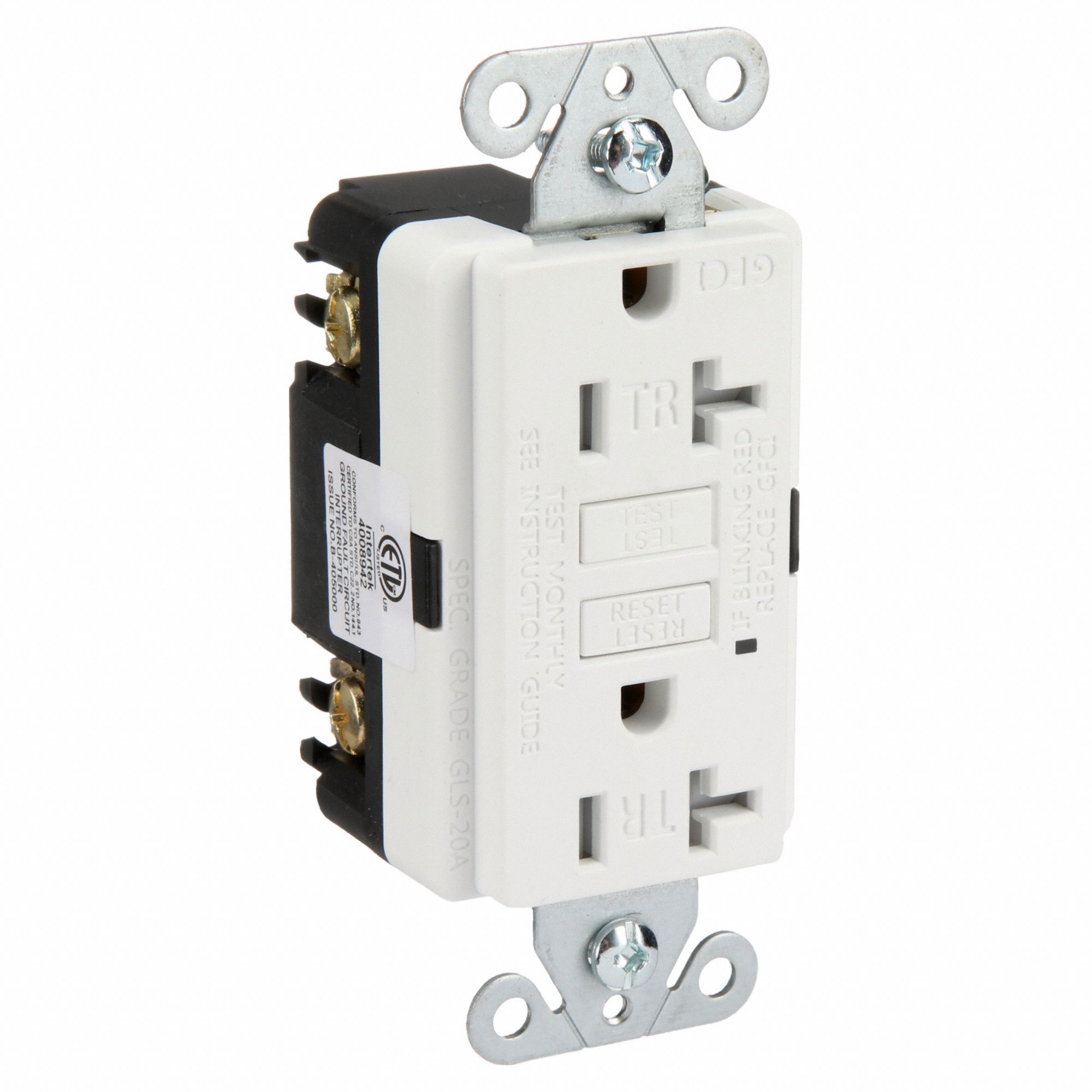 Duplex, White, GFCI Receptacle - 492P69|62175 - Grainger