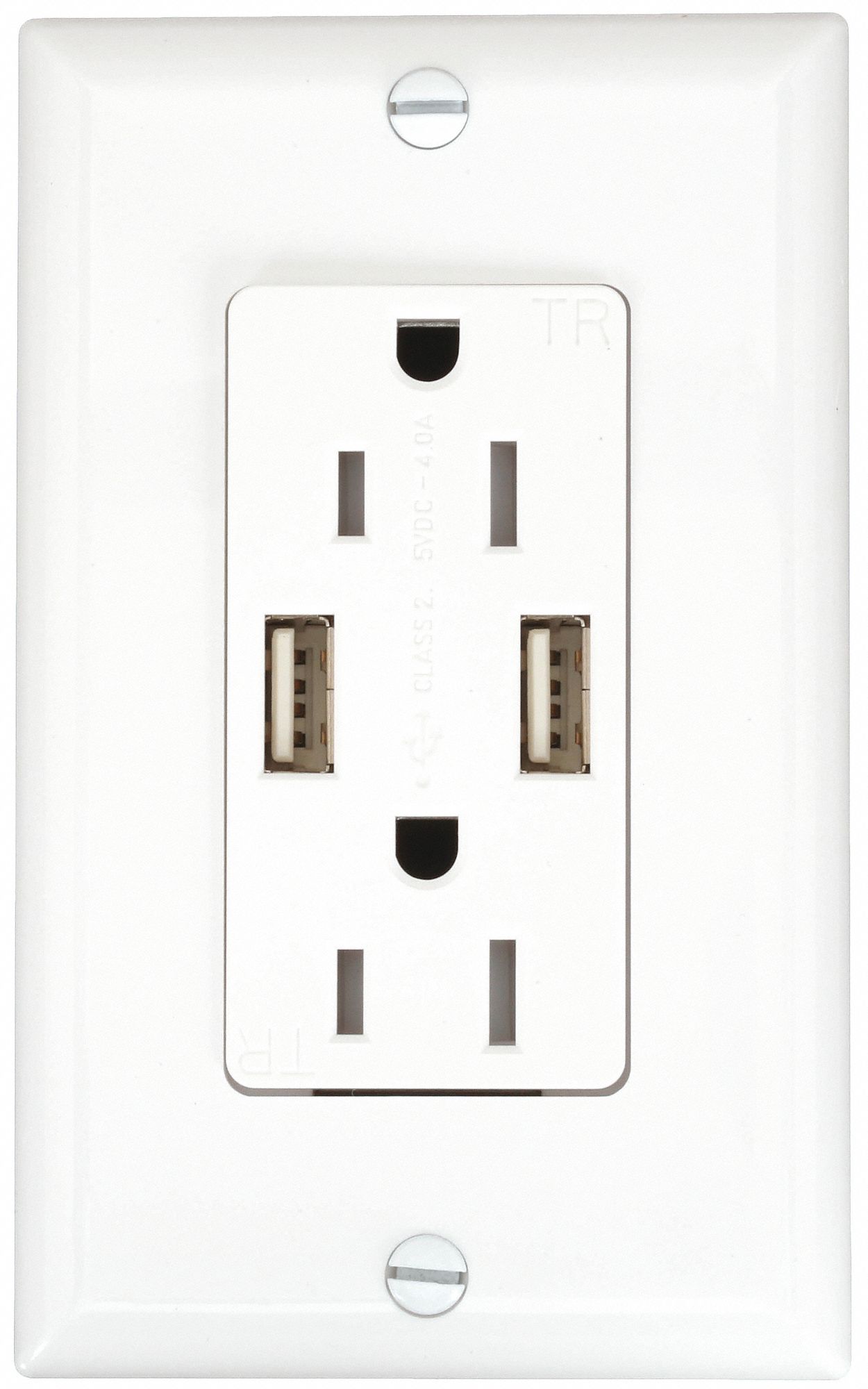 Duplex, 5-15R, USB Charger Receptacle - 492P70|62186 - Grainger