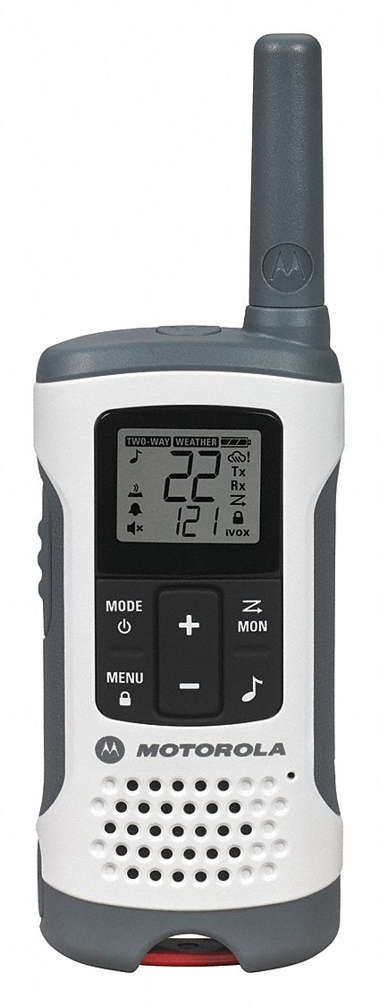 Handheld Portable Two Way Radio, MOTOROLA T280, 22, FRS/GMRS/UHF ...
