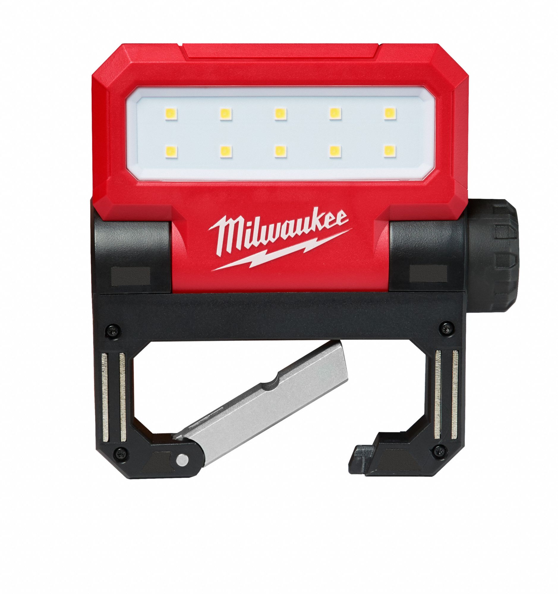 MILWAUKEE Flood Light: 550 lm Max Brightness, LED, 3, 3 Brightness ...