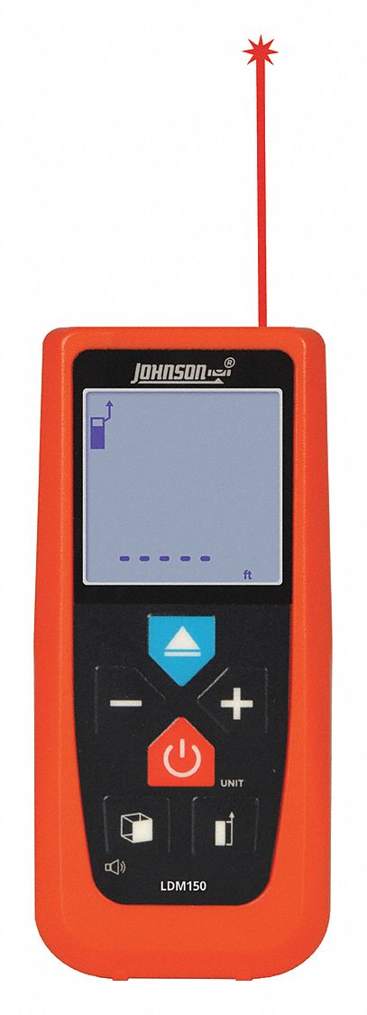 JOHNSON LEVEL, Inch/Metric, 2 in – 150 ft, Laser Distance Meter ...