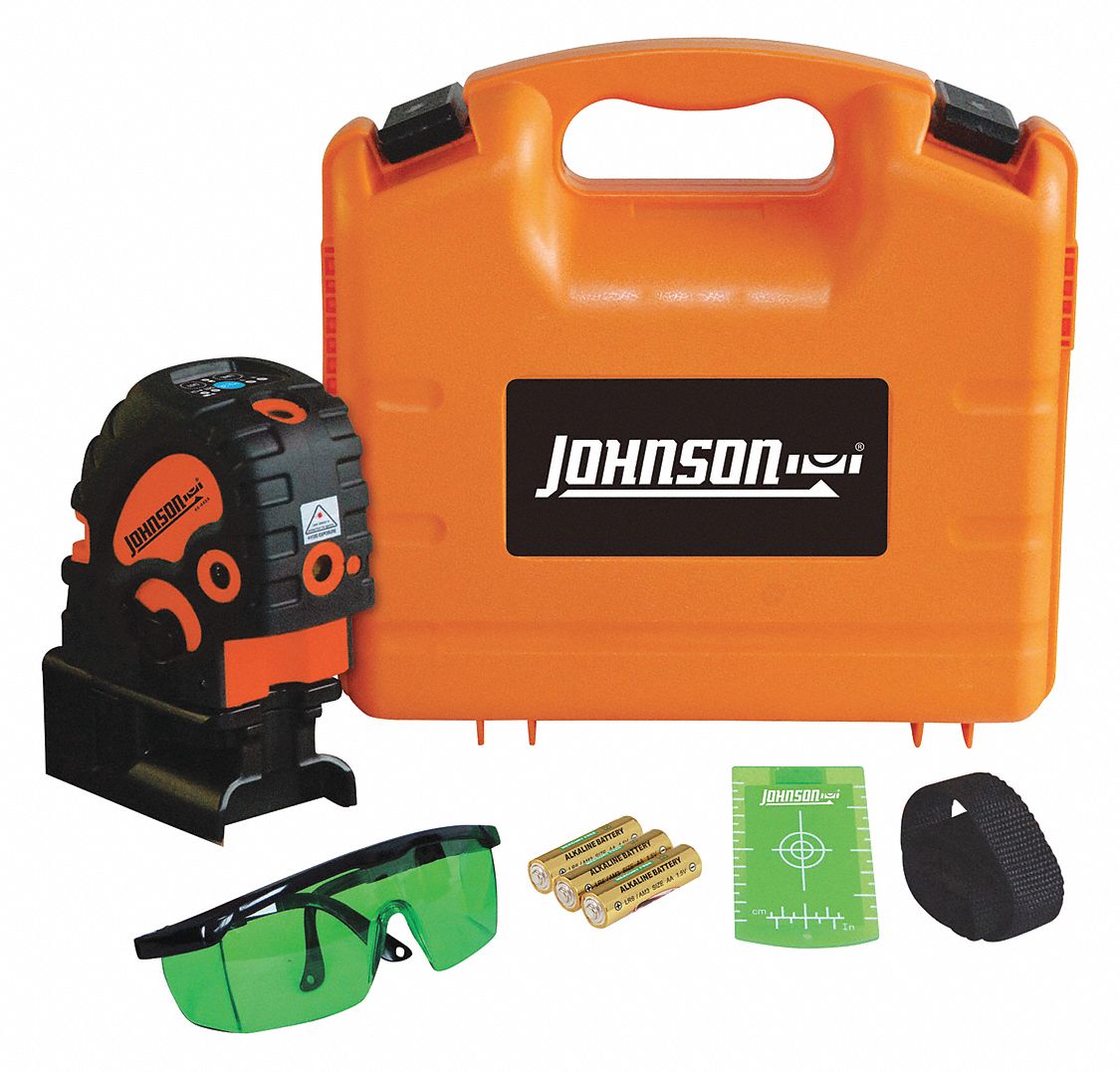 JOHNSON LEVEL, 2 Lines and 5 Dots, Green Beam, Line and Dot Laser ...
