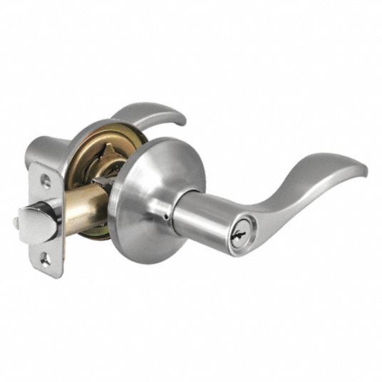 MASTER LOCK, Office Lever Locksets, Nickel, Door Lockset - 492V12 ...
