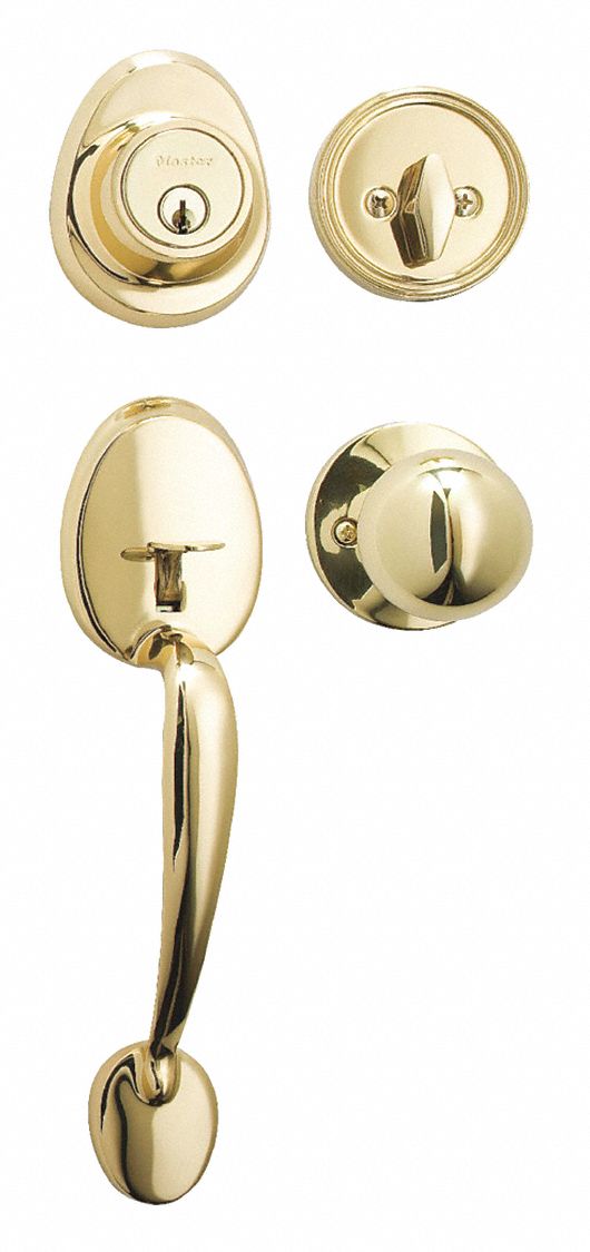 MASTER LOCK, Office Knob Locksets, Brass, Door Lockset - 492X18 ...