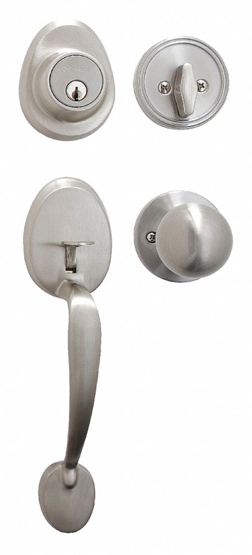 MASTER LOCK, Office Knob Locksets, Nickel, Door Lockset - 492X27 ...