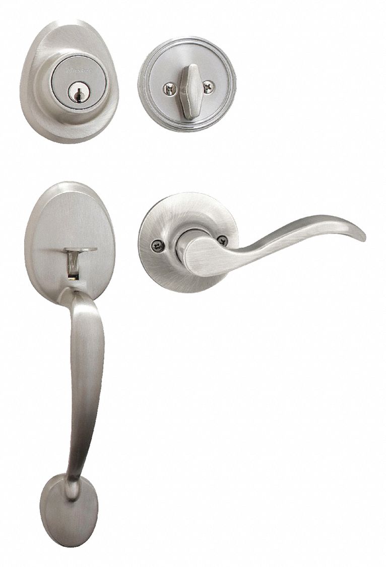 MASTER LOCK, Office Lever Locksets, Nickel, Door Lockset - 492X39 ...