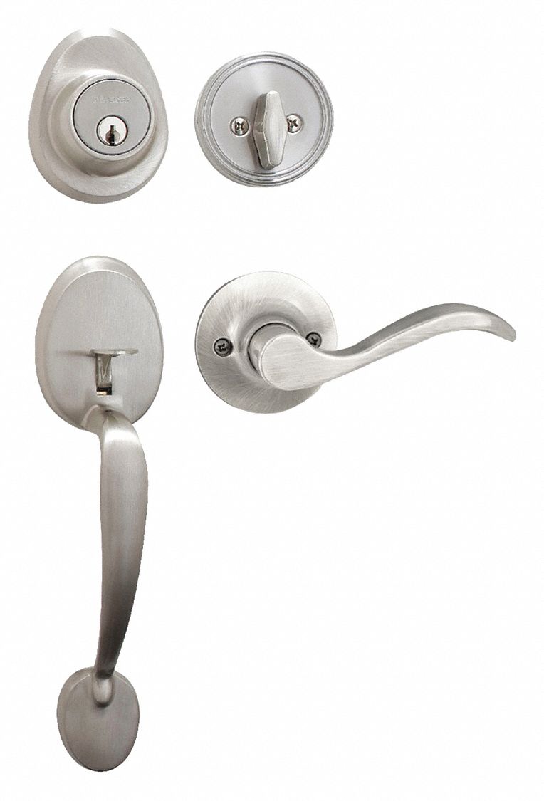 MASTER LOCK, Office Lever Locksets, Nickel, Door Lockset - 492X51 ...