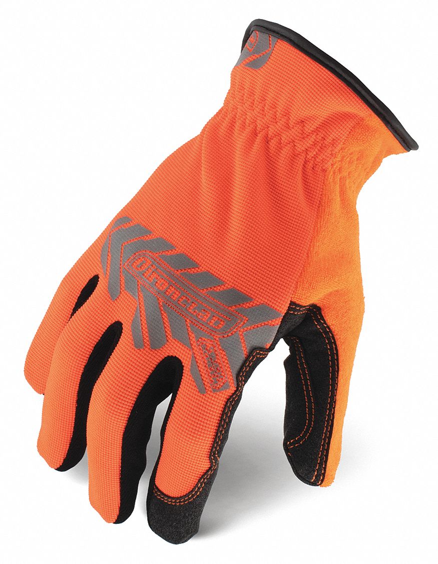 IRONCLAD Mechanics Gloves: L ( 9 ), Mechanics Glove, Synthetic Leather ...