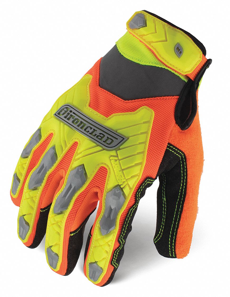 IRONCLAD Mechanics Gloves: XL ( 10 ), Mechanics Glove, Synthetic ...