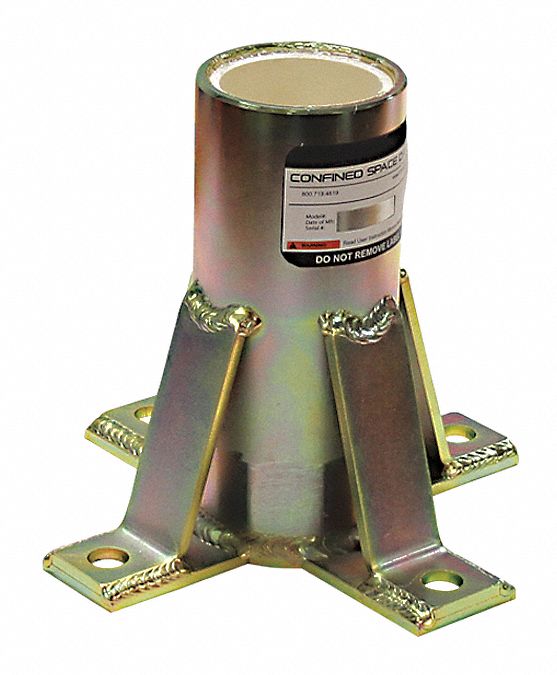 FALLTECH, 10 1/2 in x 10 in, Floor Mnt, Base for Davit Mast - 493F84 ... FALLTECH, 10 1/2 in x 10 in, Floor Mnt, Base for Davit Mast - 493F84 ...