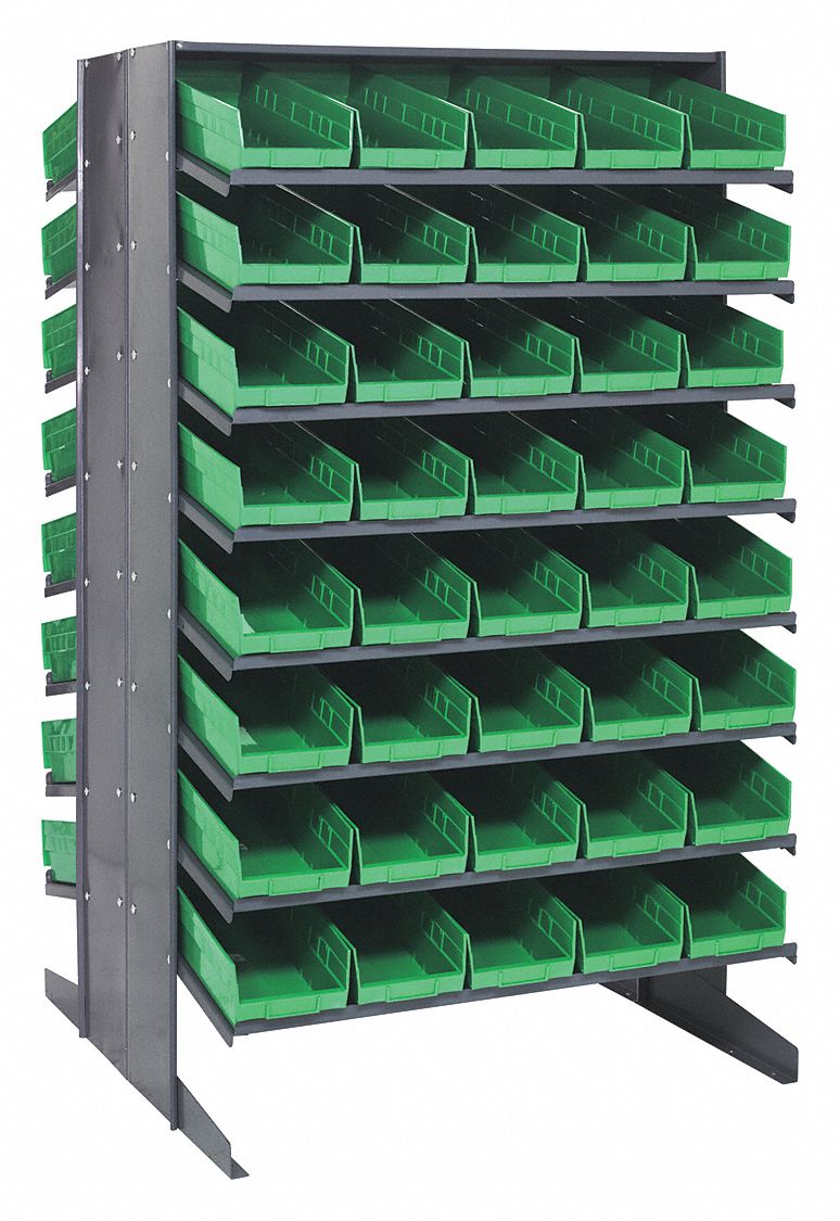 QUANTUM STORAGE SYSTEMS, 36 in x 36 in x 60 in, 2 Sided, Pick Rack ...