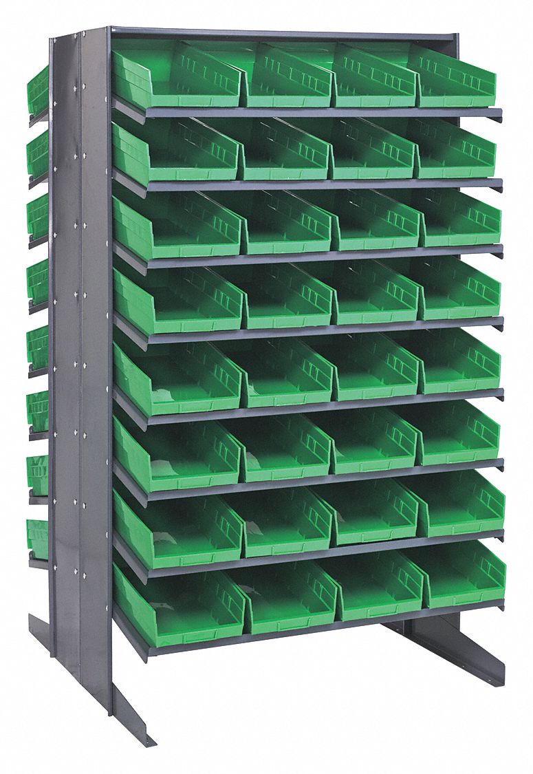 QUANTUM STORAGE SYSTEMS, 36 in x 36 in x 60 in, 2 Usable Sides, Pick ...