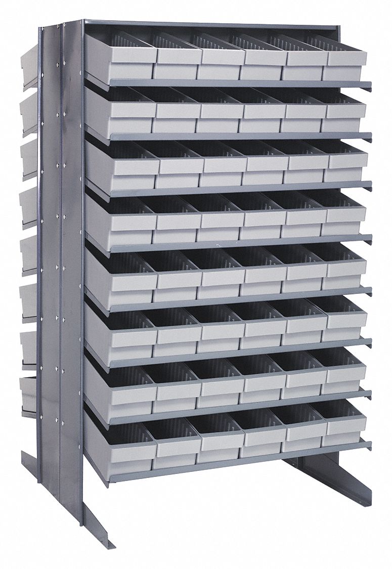 QUANTUM STORAGE SYSTEMS, 36 in x 36 in x 60 in, 2 Usable Sides, Pick ...