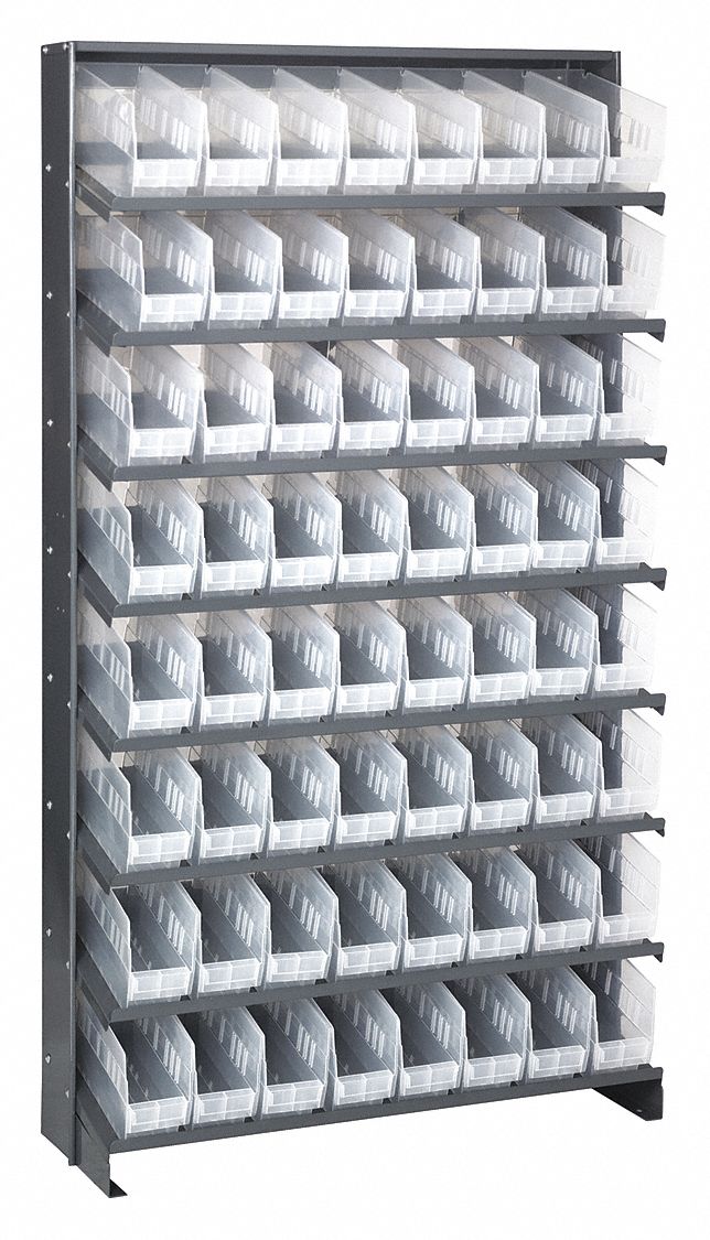 QUANTUM STORAGE SYSTEMS, 36 in x 12 in x 64 in, 1 Usable Sides, Pick ...