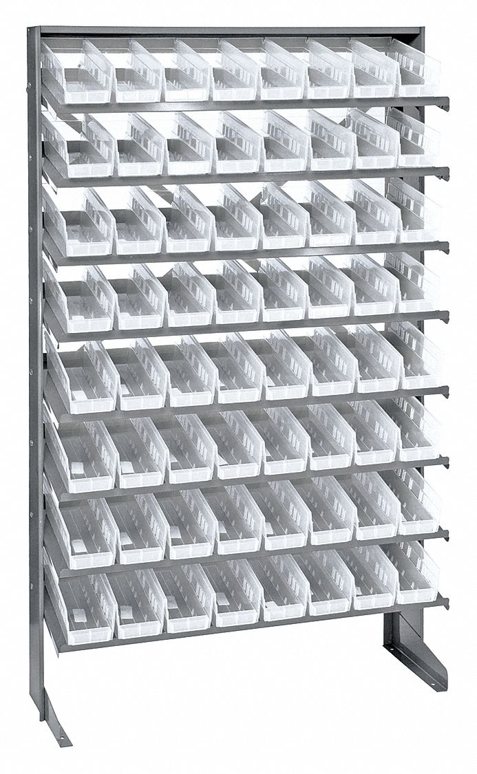 QUANTUM STORAGE SYSTEMS, 36 in x 12 in x 60 in, 1 Sided, Pick Rack ...