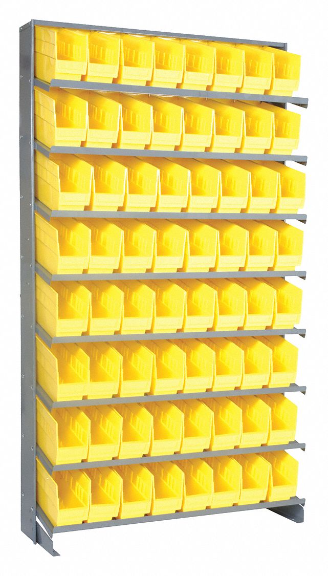 QUANTUM STORAGE SYSTEMS, 36 in x 12 in x 64 in, 1 Usable Sides, Pick ...