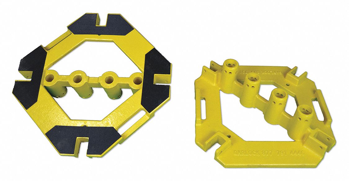 GARLOCK SAFETY SYSTEMS, Temporary, Base, Guardrail Base - 493M88|407723 ...