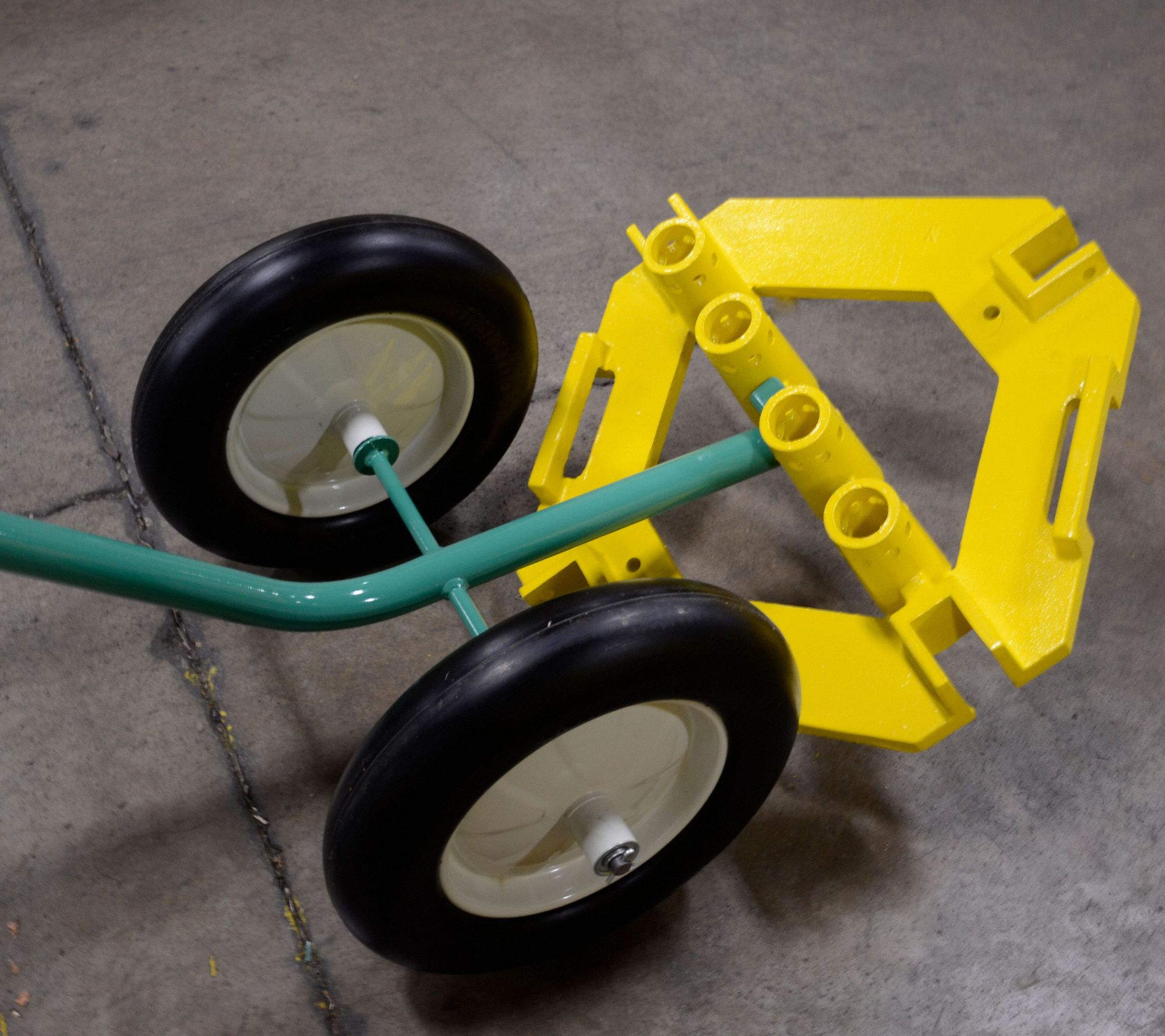 GARLOCK SAFETY SYSTEMS Guardrail Base Transport Cart: 30 in Overall Ht ...