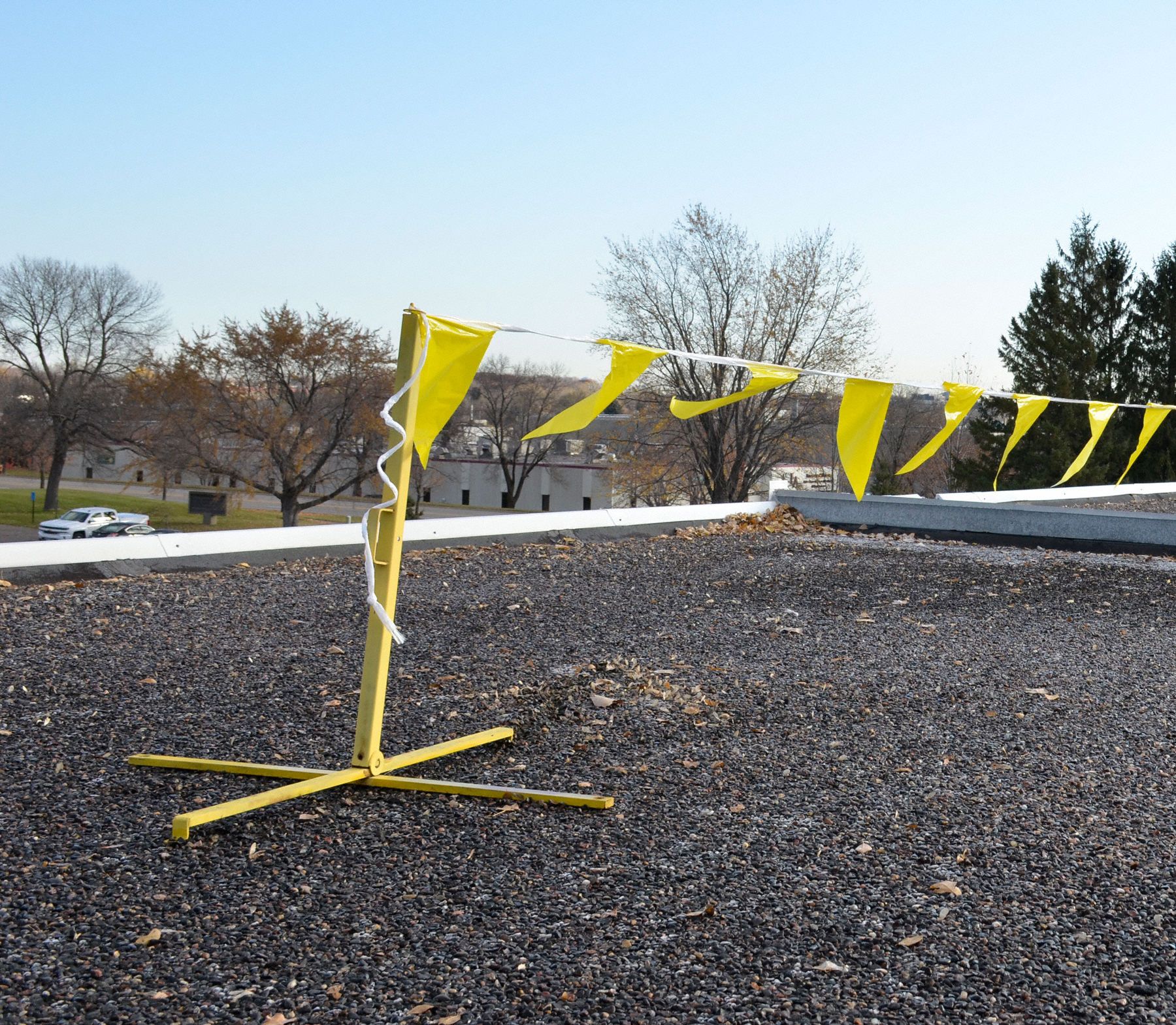 GARLOCK SAFETY SYSTEMS Warning Line System, Nylon-Coated Stainless ...