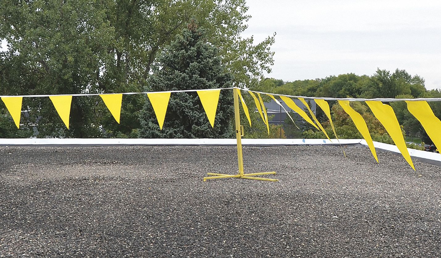 GARLOCK SAFETY SYSTEMS Warning Line System, Nylon-Coated Stainless ...