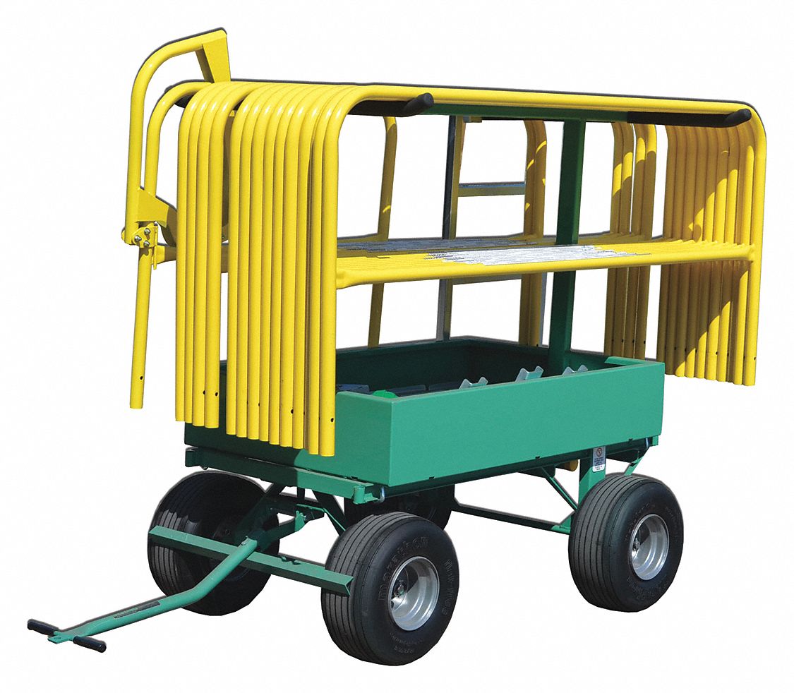 GARLOCK SAFETY SYSTEMS, 48 ft x 3 1/2 ft, Trailer Guardrail System ...