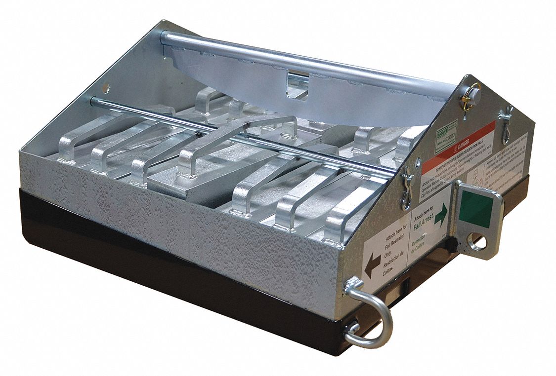 GARLOCK SAFETY SYSTEMS, 1 Workers Per System, Steel, Roof Anchor ...