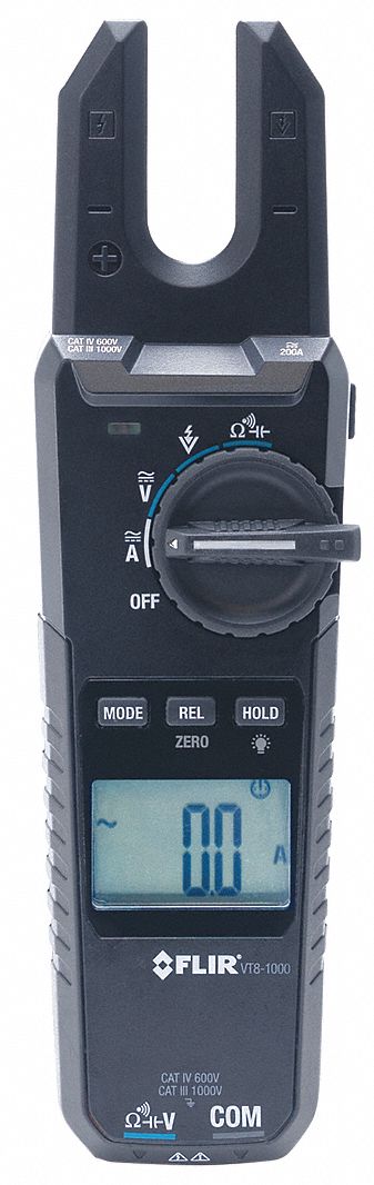FLIR, Open-Jaw Jaw, CAT III 1000V/CAT IV 600V, Digital Clamp Meter ...