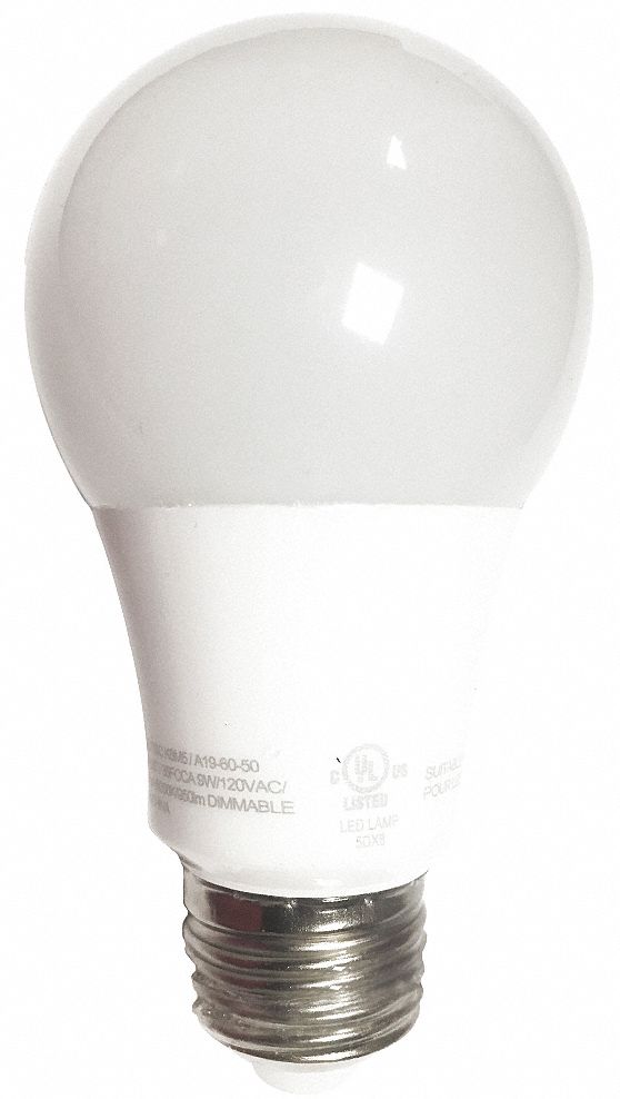 SHAT-R-SHIELD, Medium Screw (E26), LED, Compact LED Bulb - 493V02 ...