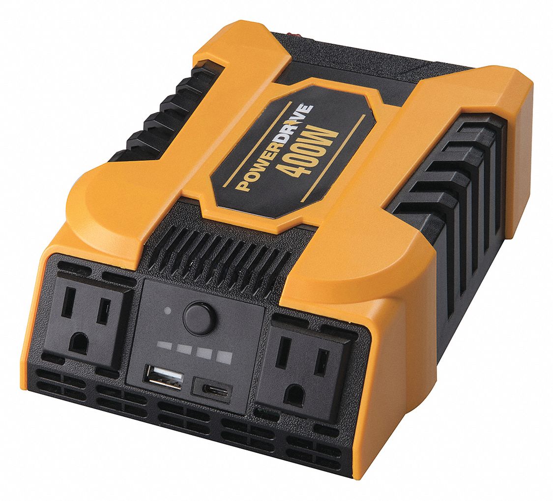 POWER DRIVE Inverter: Modified Sine Wave, Input Terminals, 400 W ...