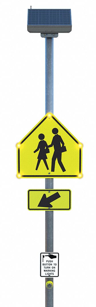 30 in x 36 in Nominal Sign Size, Aluminum, LED Warning Systems - 493X93 ...