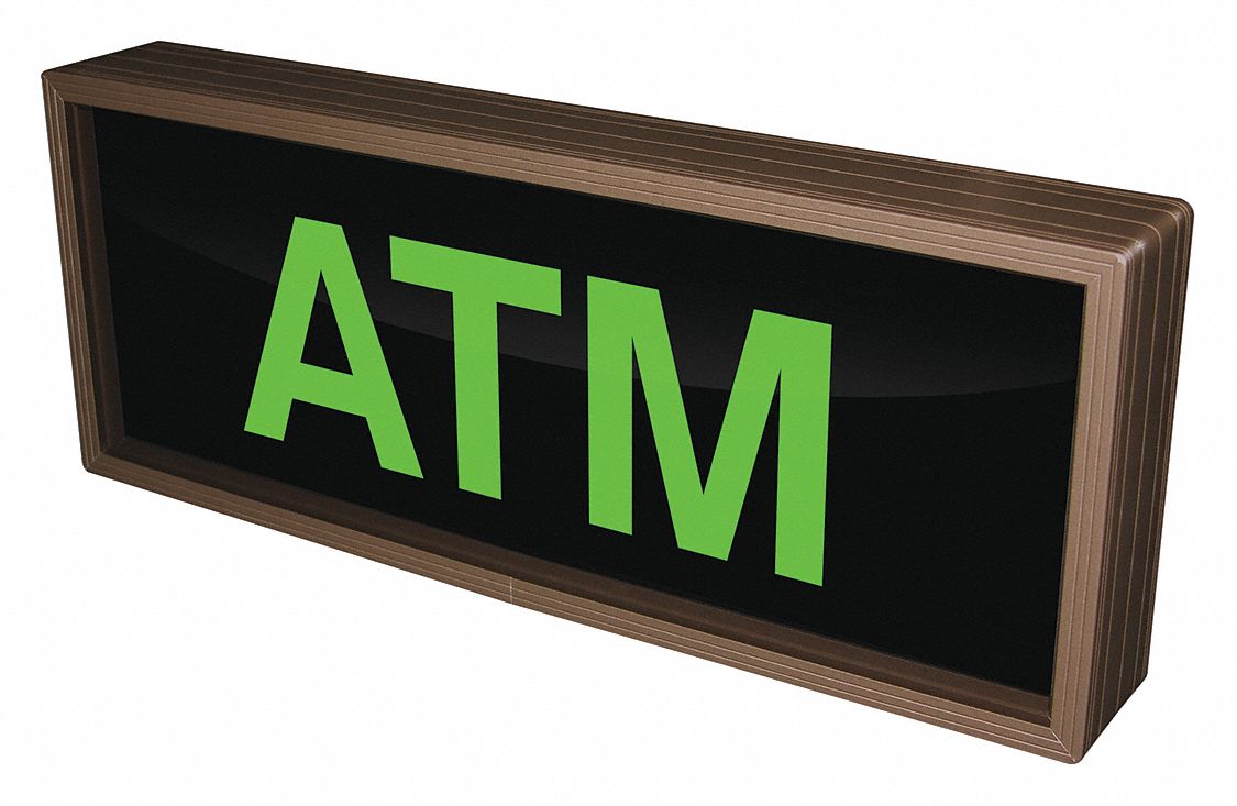 TAPCO, ATM, Custom Backlit Sign - 493Y23|132497 - Grainger