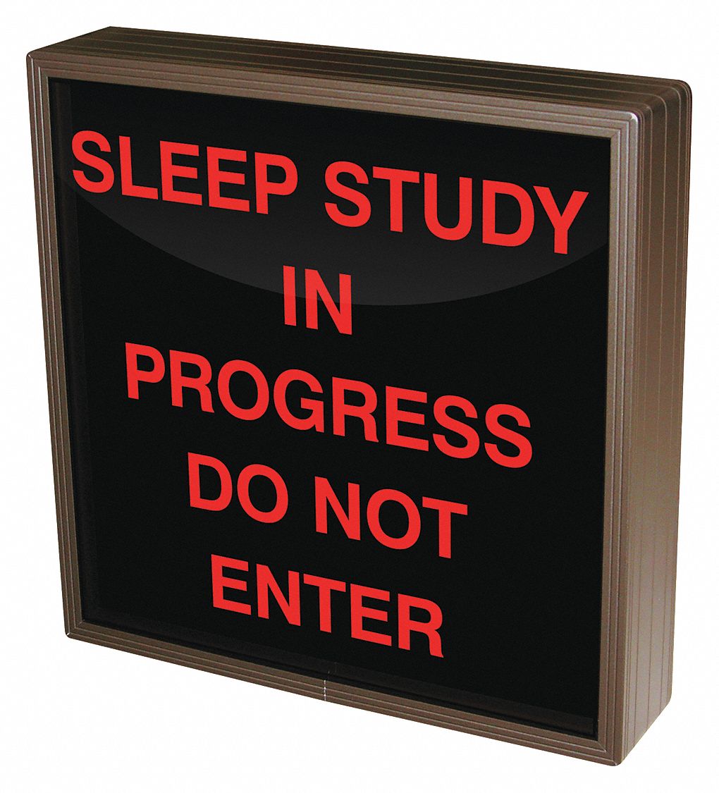TAPCO, Sleep Study In Progress Do Not Enter, Custom Backlit Sign ...