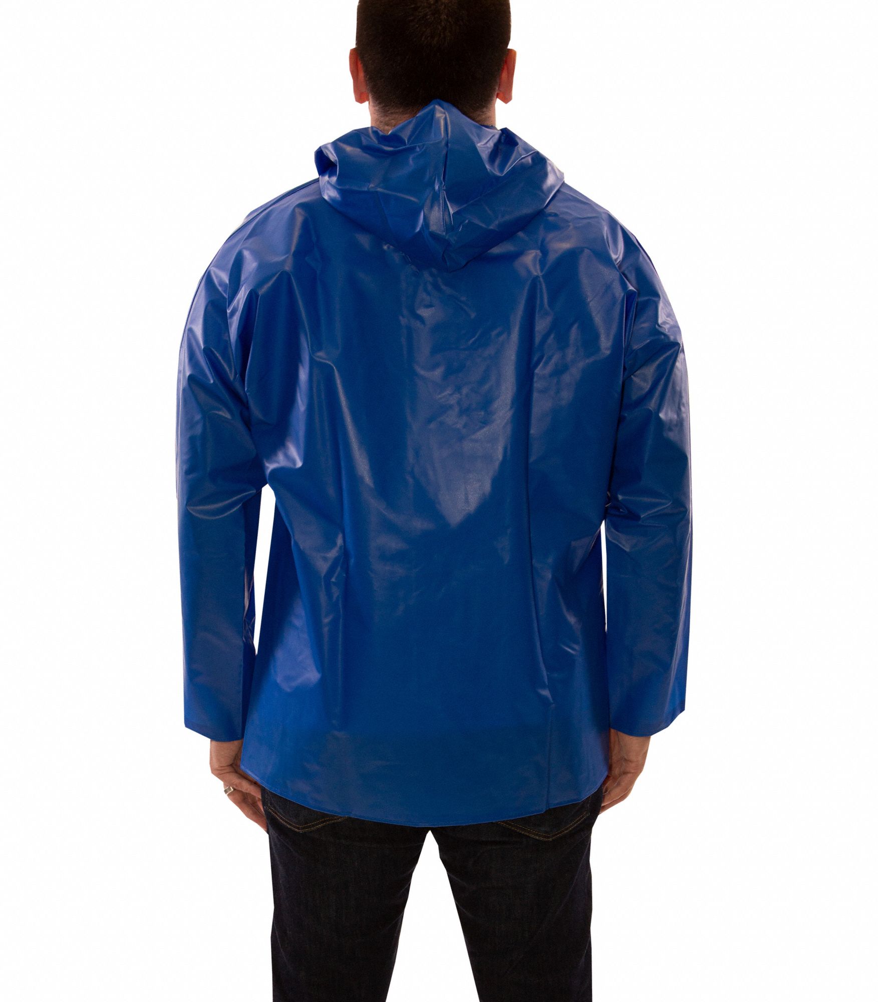 TINGLEY Rain Jacket: Rain Jacket, M, Blue, Snaps with Storm Flap ...