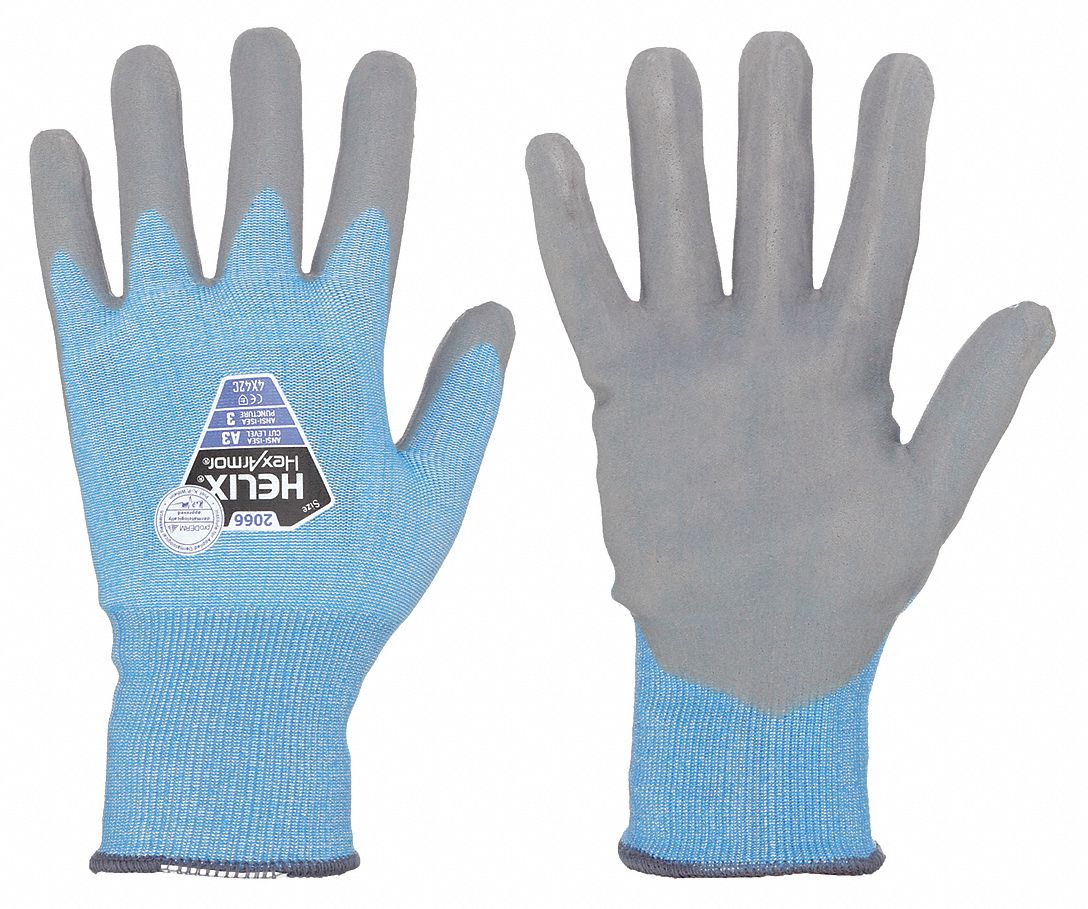 HEXARMOR, M ( 8 ), ANSI Cut Level A3, Coated Gloves - 493Z73|2066-M (8) - Grainger
