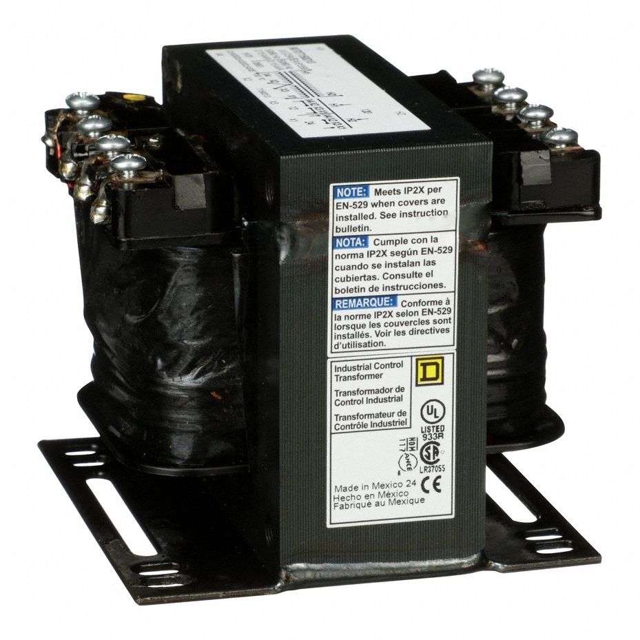 SQUARE D Transformador de Control, Clasificación VA 150VA, Voltaje de Entrada 120VCA, Voltaje de ...