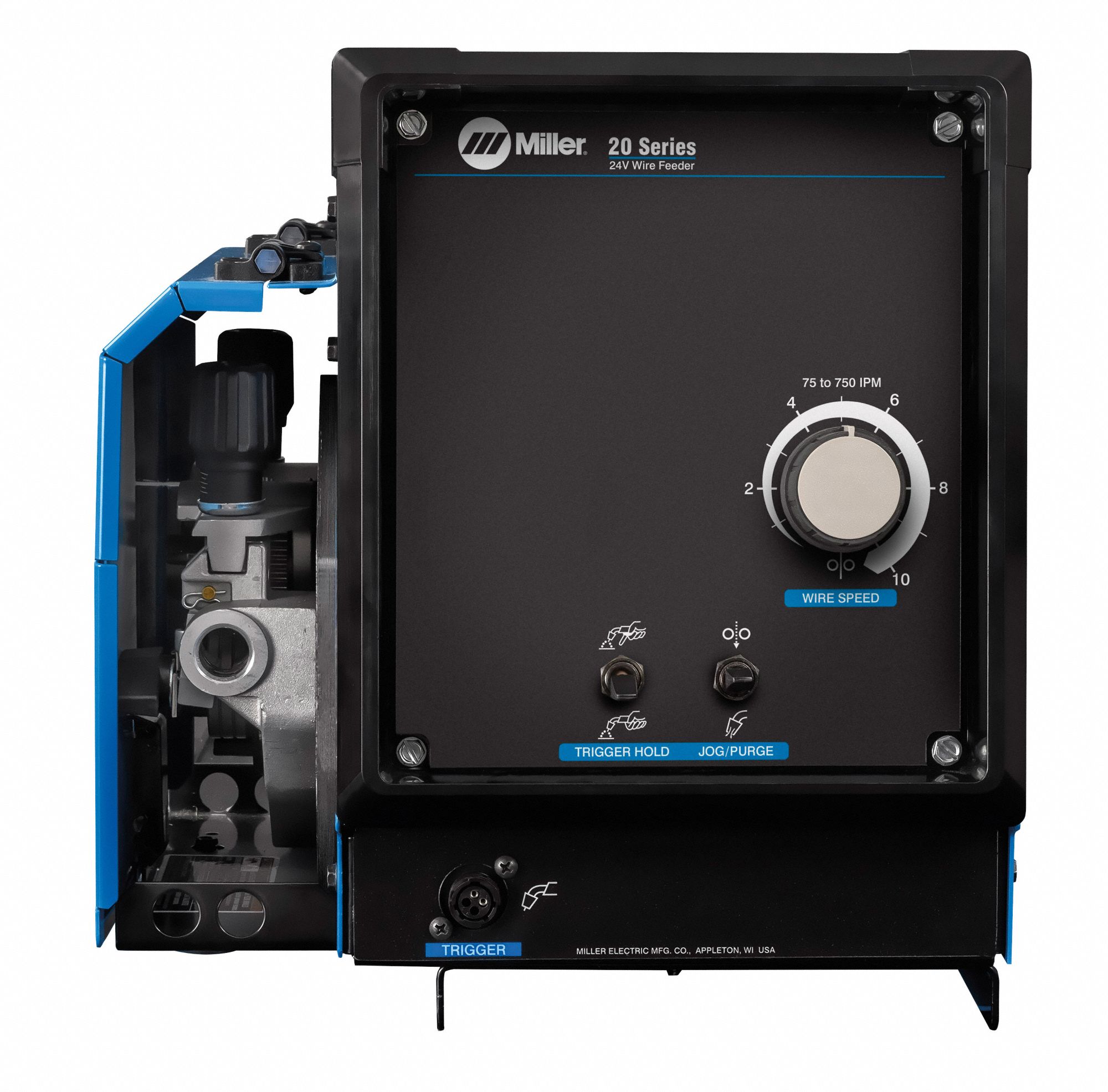 MILLER ELECTRIC Wire Feeder: 20 Series, Basic with Bernard BTB Gun ...