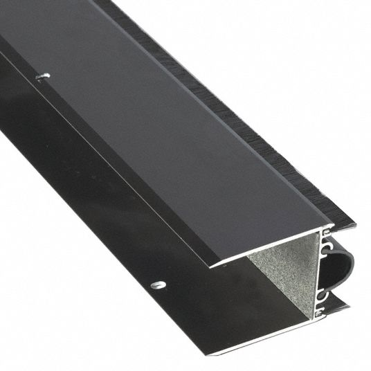 NATIONAL GUARD Door Bottom, Dark Bronze, Insert 3/4", 48"L - 494G85 ...