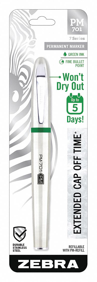 ZEBRA PEN, Fine, Capped, Permanent Marker - 494M57|65141 - Grainger