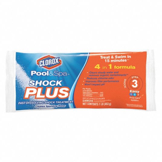 CLOROX POOL & SPA, Granular, Packet, Pool Shock Plus - 494P18|32636CLX ...