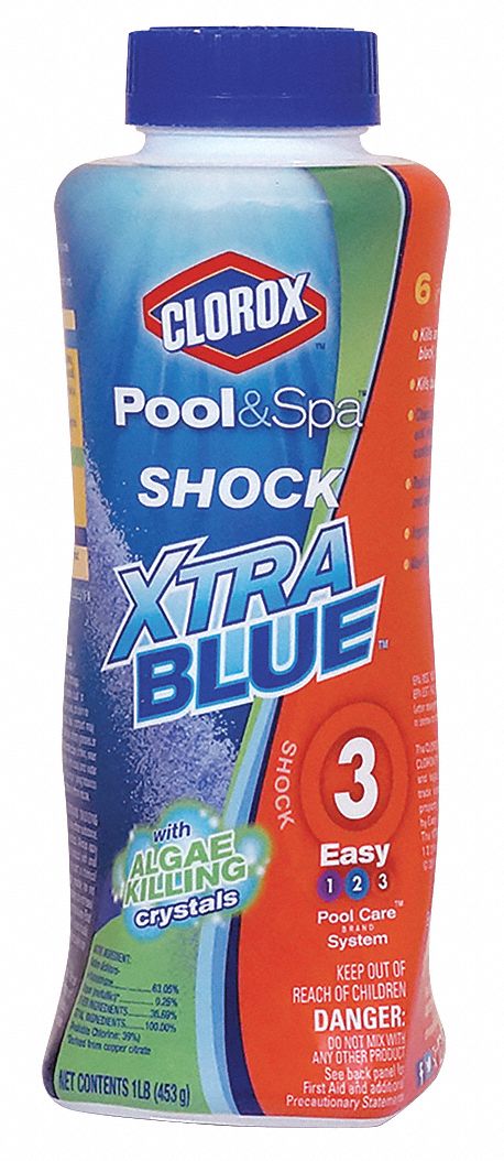 CLOROX POOL & SPA, Granular, Bottle, Pool Shock XtraBlue - 494P19 ...