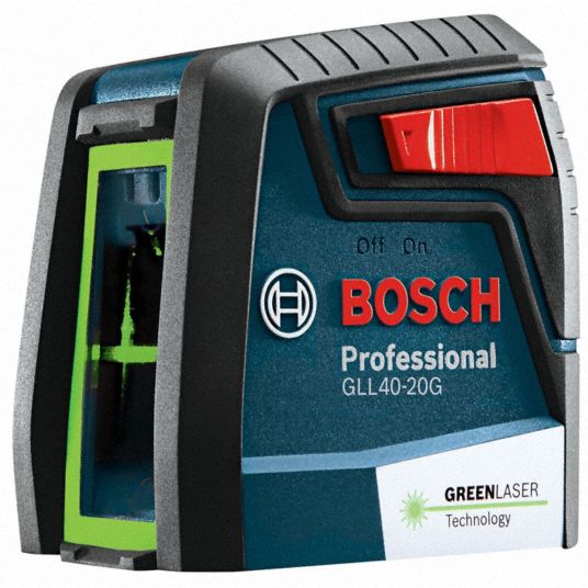 BOSCH, 2 Lines and 0 Dots, Green Beam, Cross Line Laser - 494R17|GLL40 ...