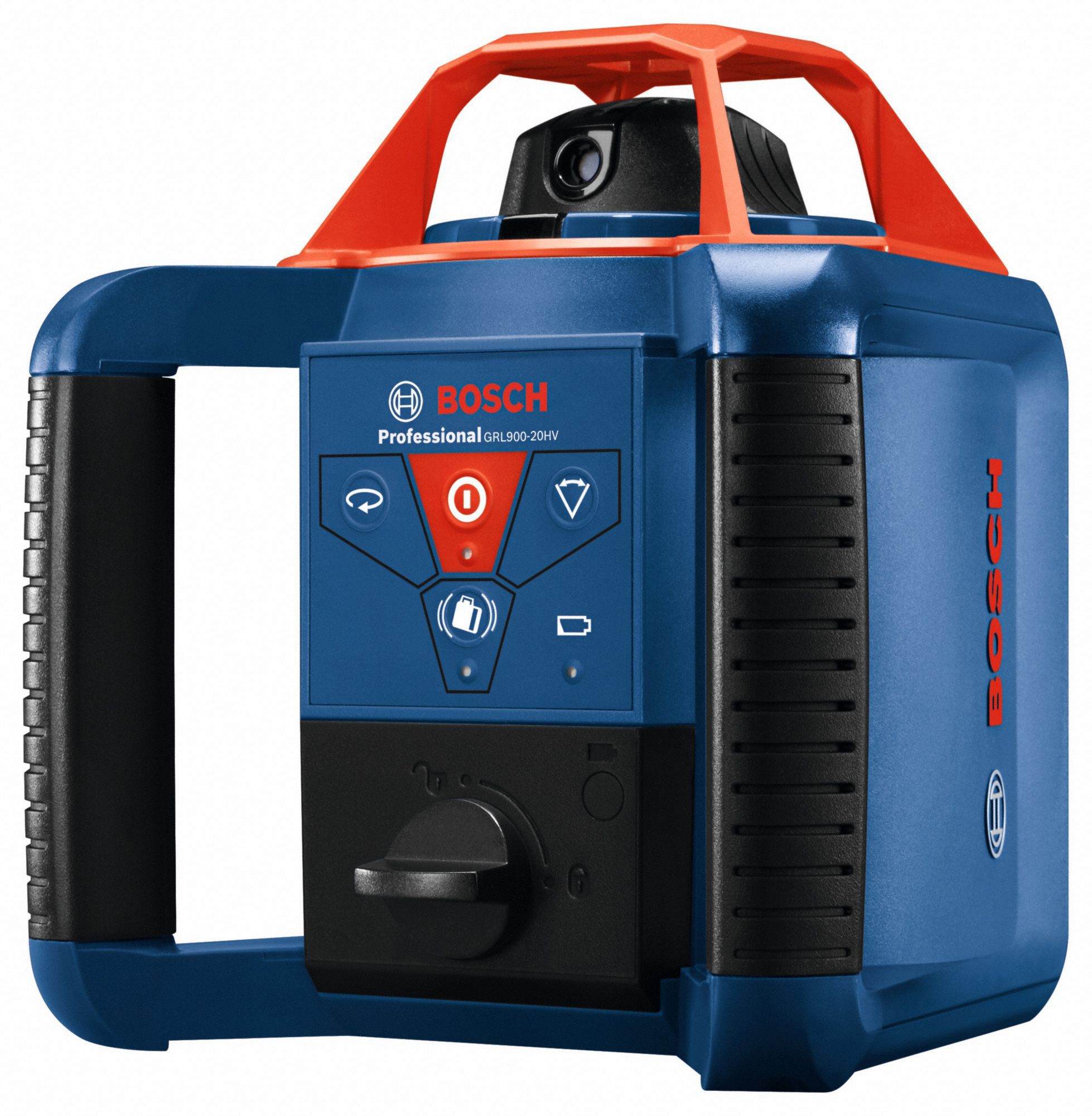 BOSCH, 1,000 ft Range w/Receiver, Red Beam, Rotary Laser Kit - 494R20 ...