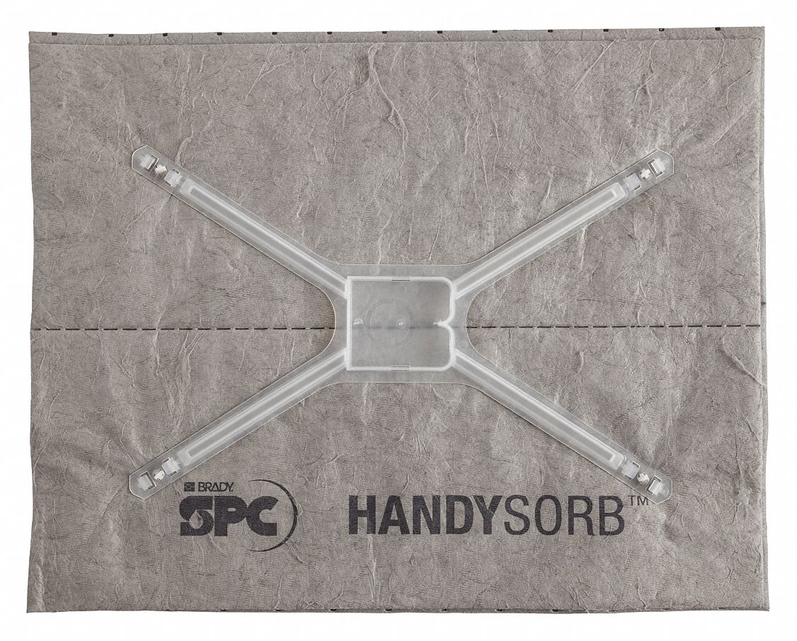 BRADY SPC ABSORBENTS, Sorbent Pad, Universal, Sorbent Pad - 496L72 ...