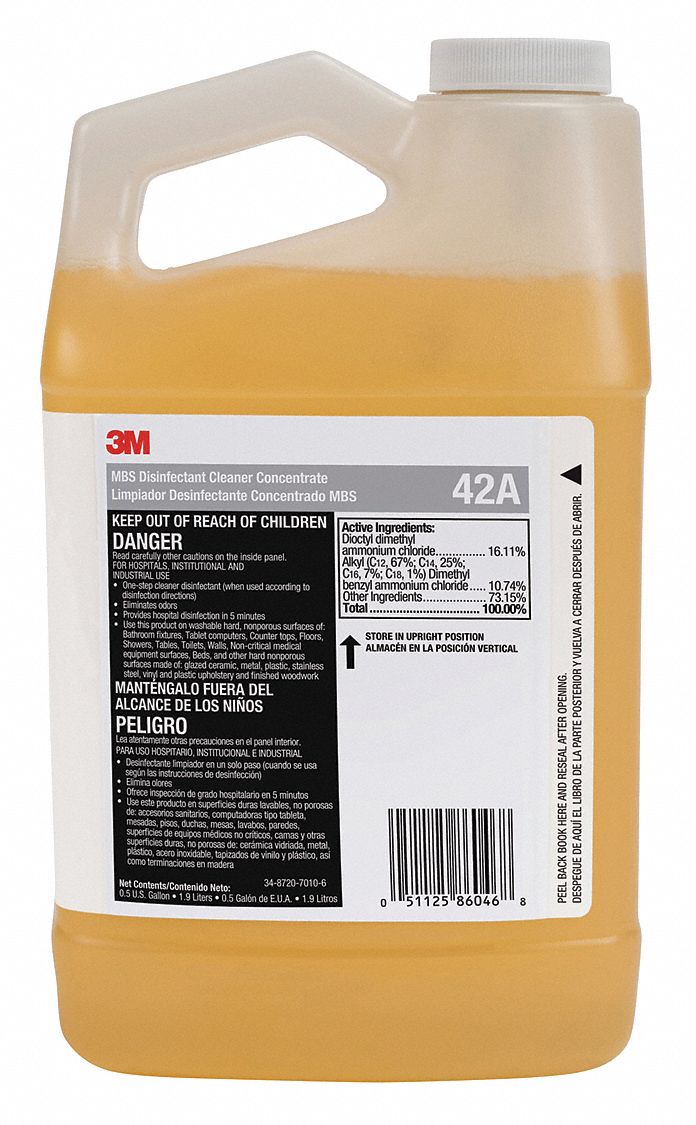 3M, 42A, Fits Flow Control Dispenser Series, Cleaner and Disinfectant ...
