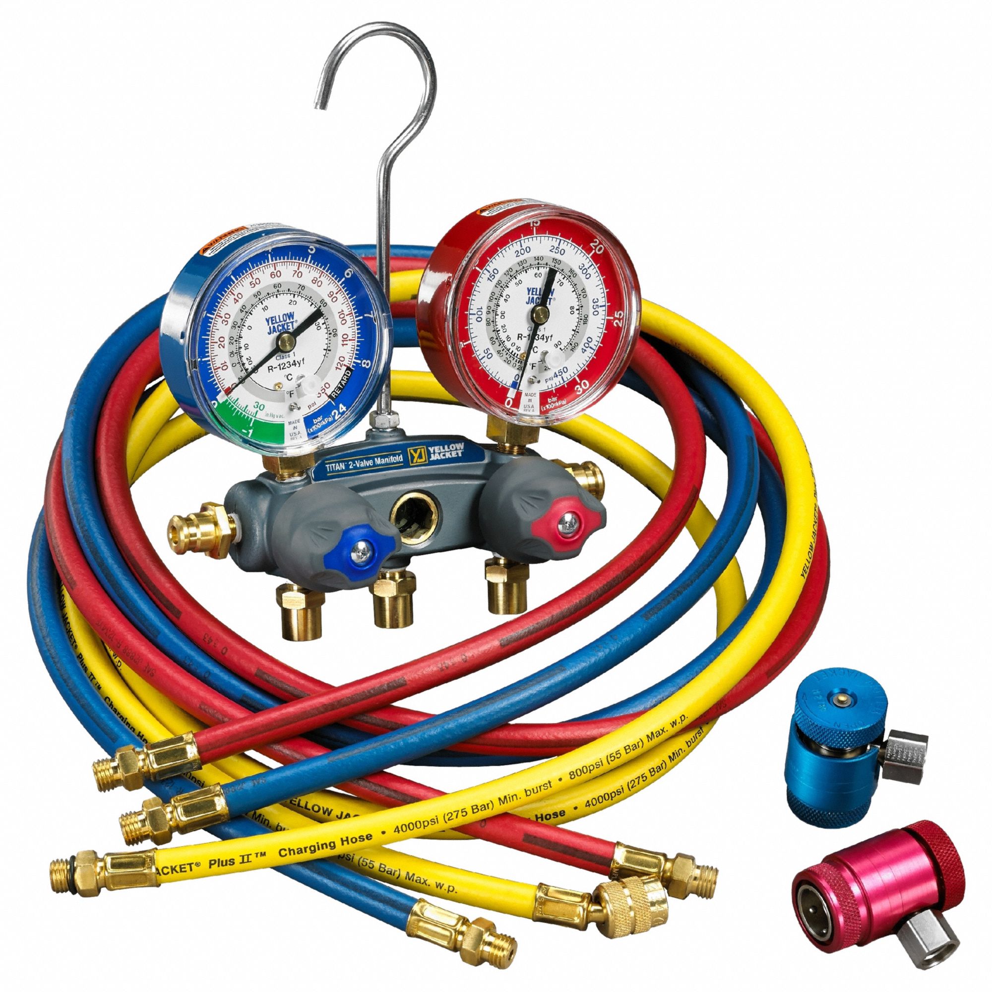 YELLOW JACKET, Automotive, Aluminum Alloy, Charging Manifold - 806P68 ...