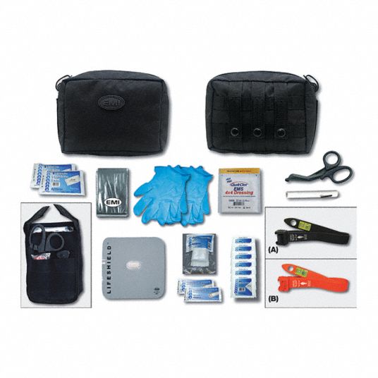 EMI Active Shooter Kit: EMS/Trauma/Response, 22 Components, Black ...