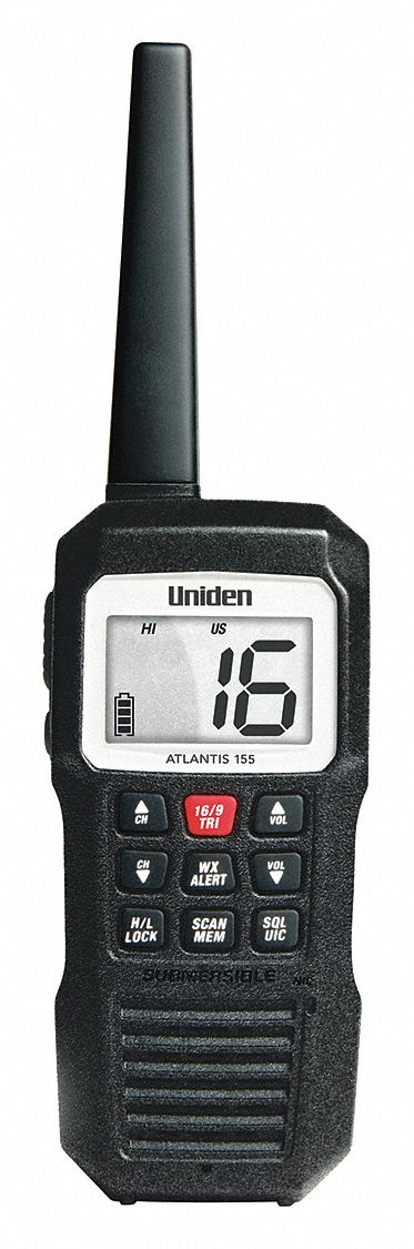 UNIDEN, VHF, Analog, Handheld Two Way Radios - 498W55|Atlantis 155 ...