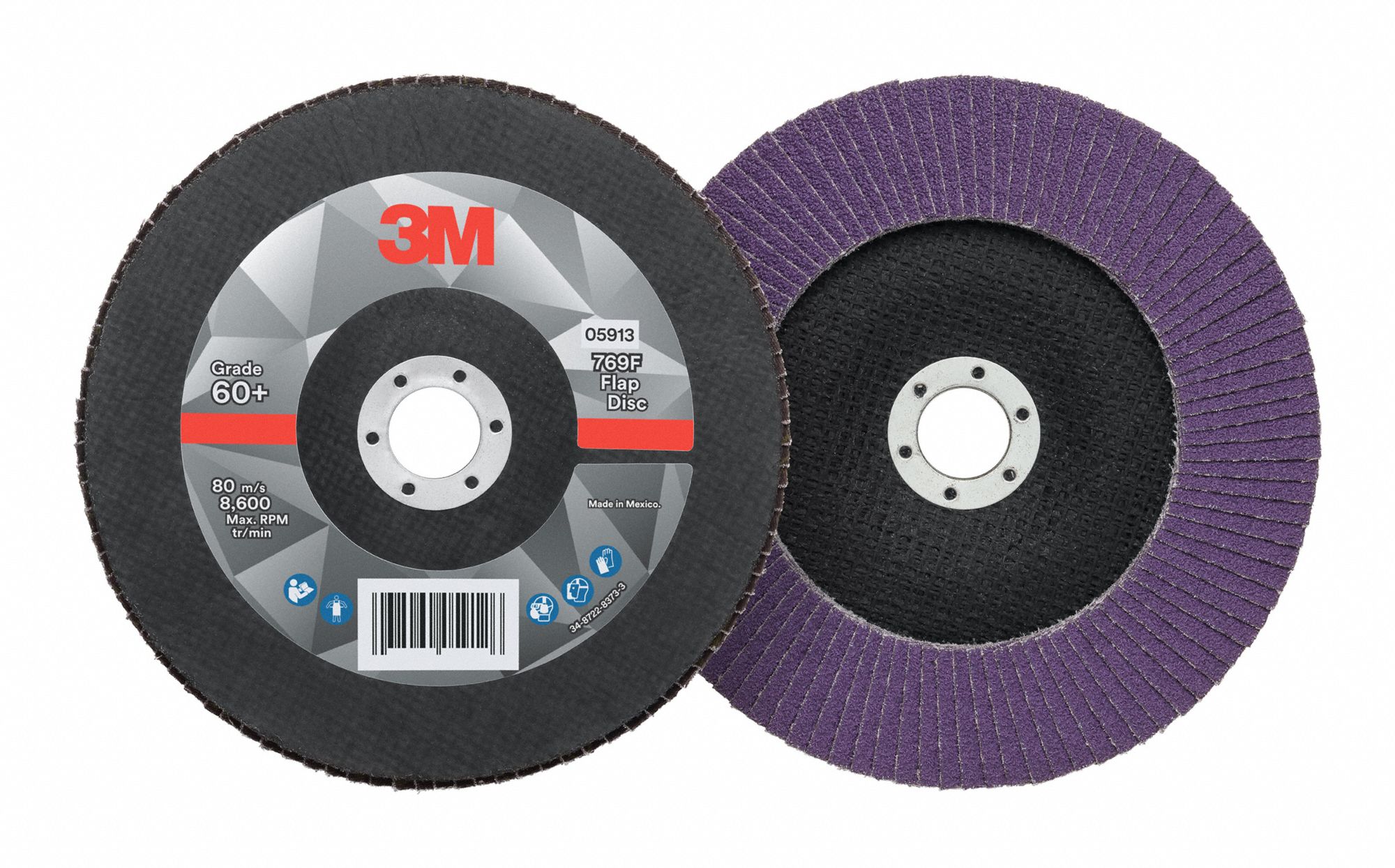 3M, Type 29, 7" x 7/8", Flap Disc - 498X96|60440351462 - Grainger